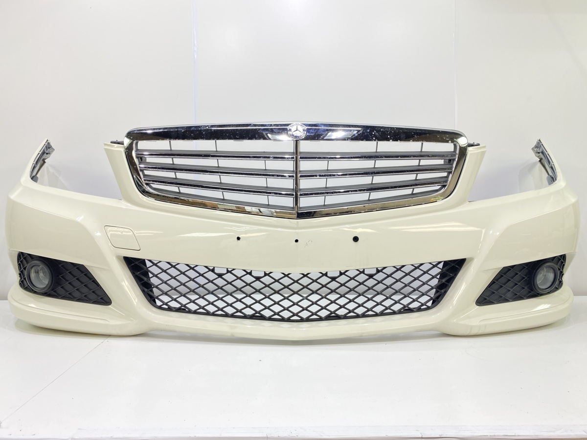 ベンツ Cクラス W204 後期 純正フロントバンパ－・グリル・フォグランプ付 A2048805547 （BL-24）の落札情報詳細 ...