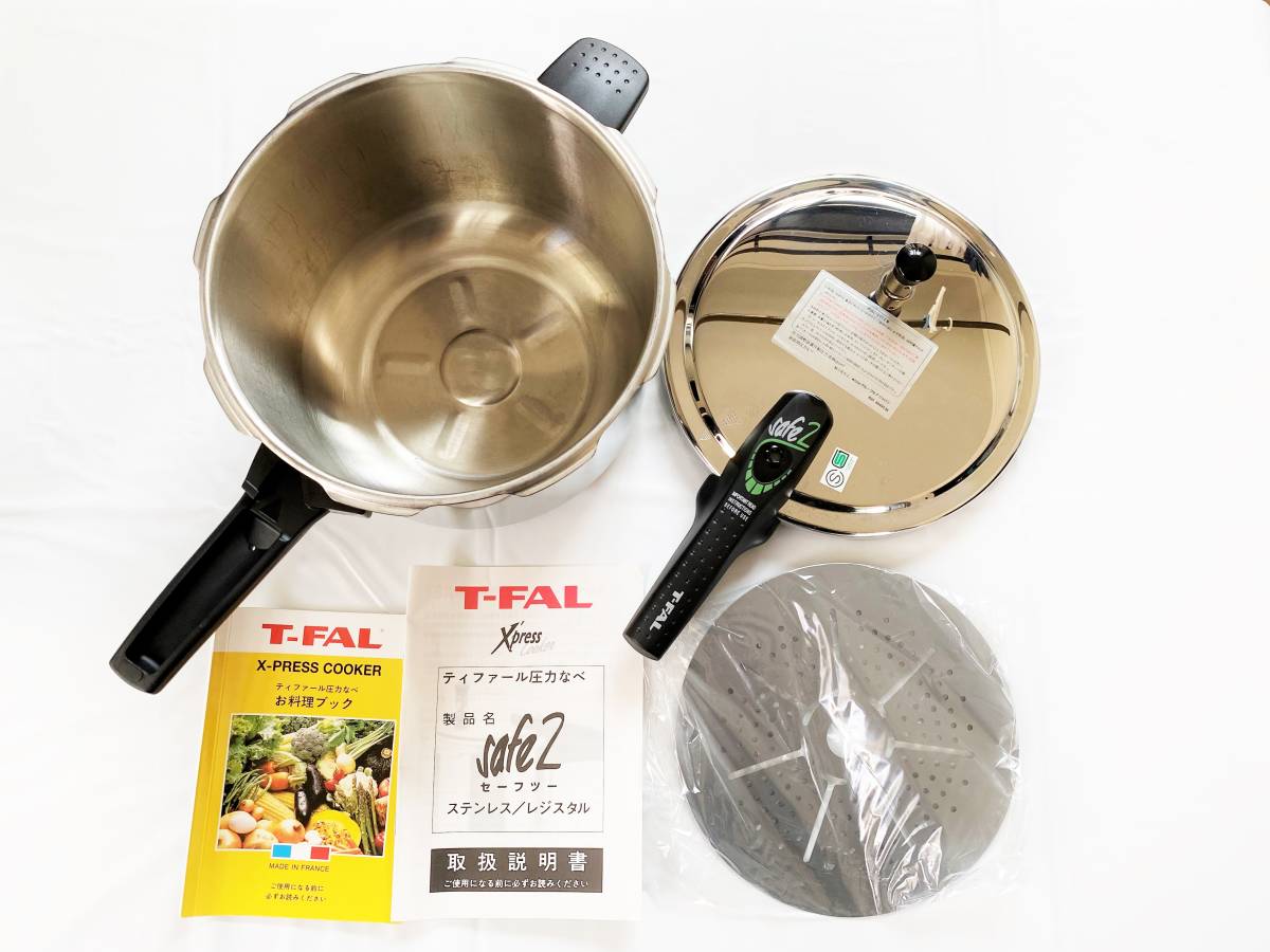 T-fal ティファール safe2 セーフツー X-PRESS COOKER 家庭用圧力鍋 6.0L 22.0㎝ フランス製 中古品の落札情報詳細 - Yahoo!オークション落札価格検索 ...