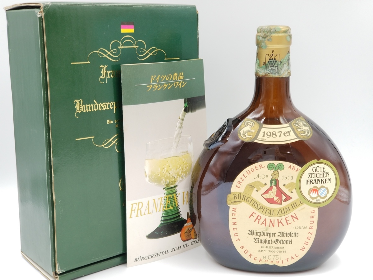 【新品】未開栓 西ドイツ【BURGERSPITAL FRANKEN 1987】フランケン 白ワイン ビュルガーシュピタール 1987年 洋酒/11％未満 750ml YA013Sの落札情報詳細 ...