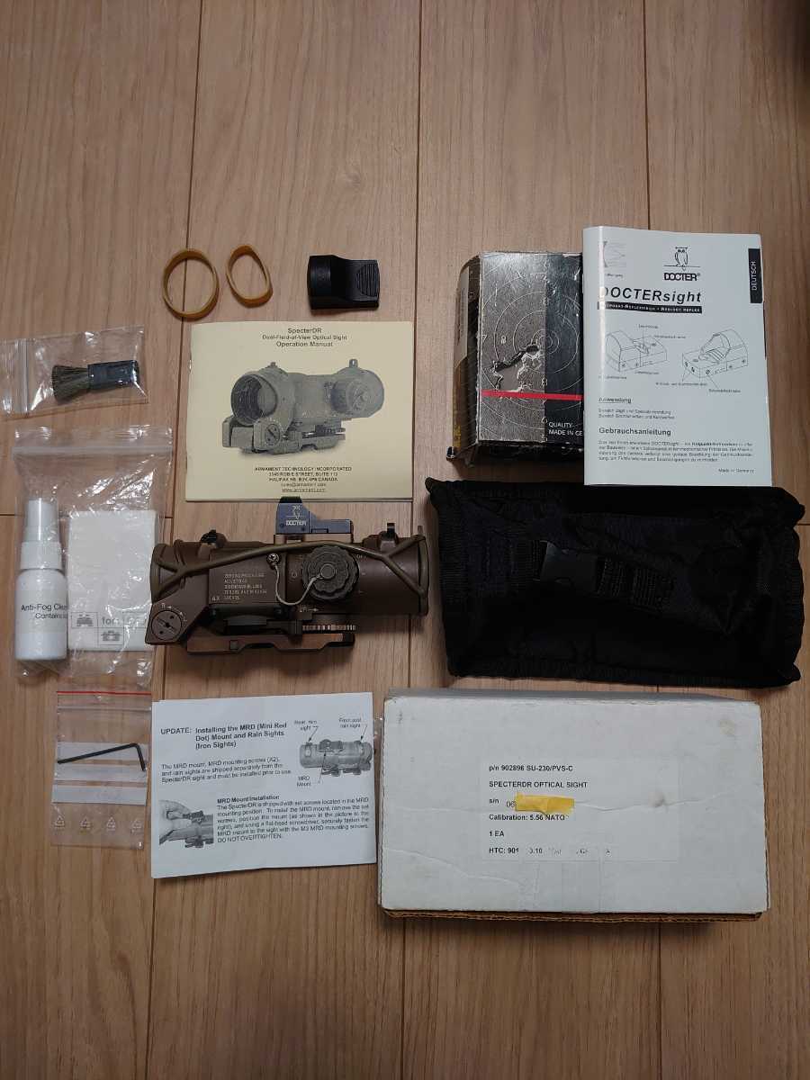 年末セール 1円 スタート 実物 本物 ELCAN SPECTER DR 2nd DOCTER sight PVS PEQ MK18 M4の ...