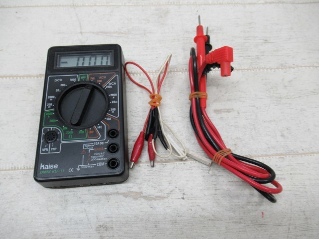 Kaise DMM KU-11 デジタル マルチテスター カイセ 電器テスター 電気計測器 工具 テスト棒付き USED 21646① ！！の落札情報詳細 - Yahoo!オークション落札価格 ...