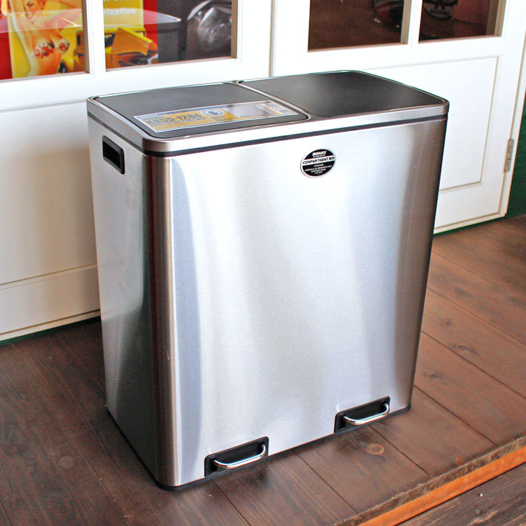 【新品】DULTON ダルトン 2-コンパートメントビン 60 K855-1204 / ダストボックス ゴミ箱の落札情報詳細 - ヤフオク落札価格検索 オークフリー