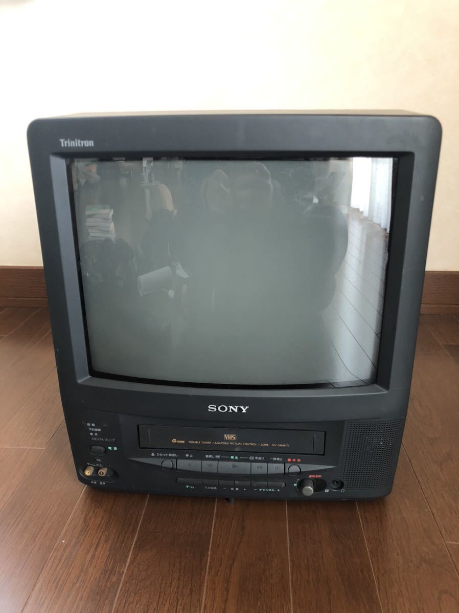 テレビデオ 14インチ SONYソニーTrinitron VHSデッキ内蔵ブラウン管TV 98年製リモコン付きの落札情報詳細 - Yahoo ...