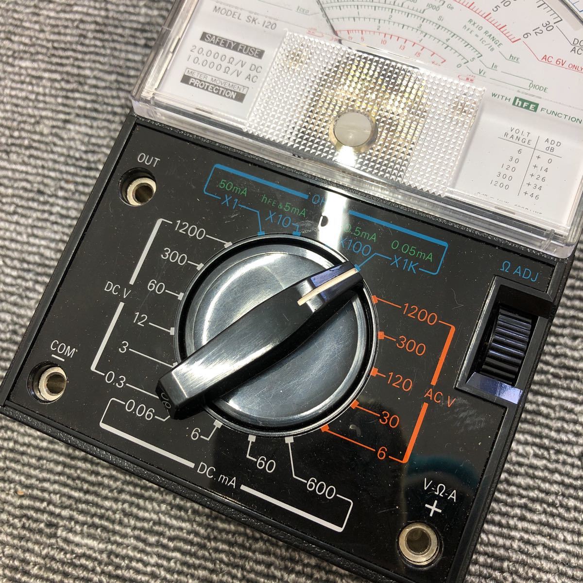 KAISE マルチテスター アナログテスター 計測器 SK-120 日本製 中古の落札情報詳細 - ヤフオク落札価格検索 オークフリー