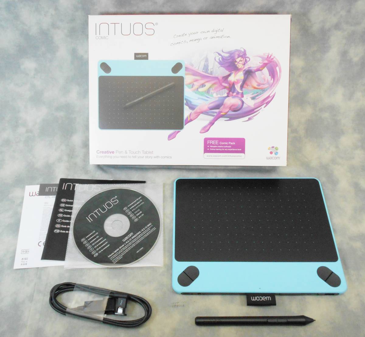 SOア3-26【現状品】 Wacom ワコム ペンタブ Intuos Comic CTH-490/B1 pen＆touch S Windows/Mac対応の落札情報詳細 - Yahoo ...