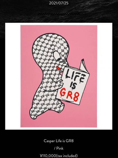 【新品】GUCCIGHOST / Trevor Andrew Casper Life is GR8 Pink グッチの落札情報詳細 ...