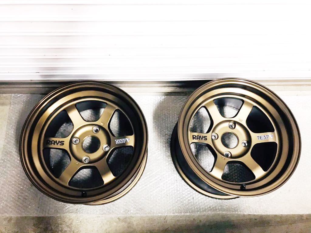 AE86にて使用 TE37V 15インチ8.5Jオフ-5 PCD114.3 4穴 ブロンズ2本 美品 2016年製 RAYS 深リム 旧車 の落札情報詳細 - Yahoo!オークション落札価格 ...