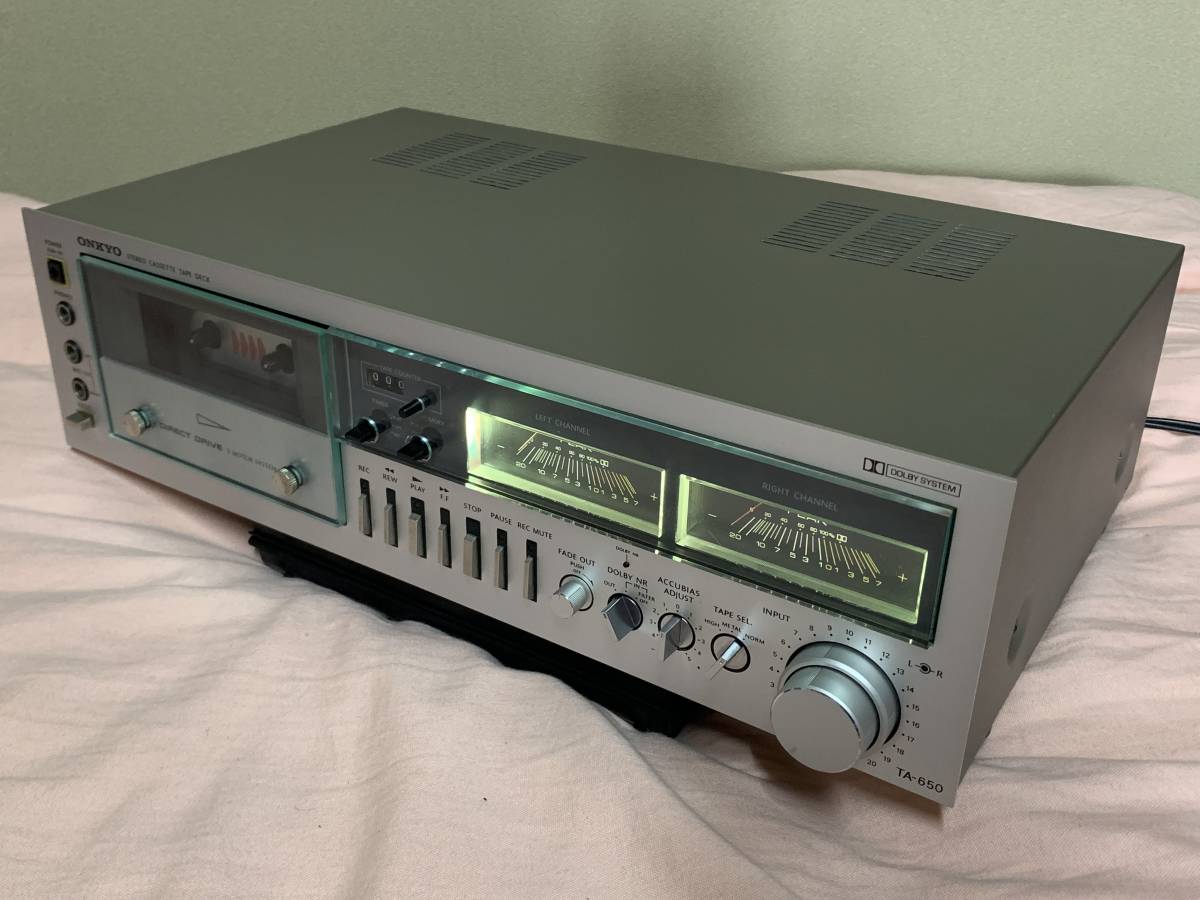 ♪ONKYO / オンキヨー ステレオ カセットデッキ TA-650 ダイレクトドライブ 2ヘッド 2モータ 訳あり品の落札情報詳細 ...