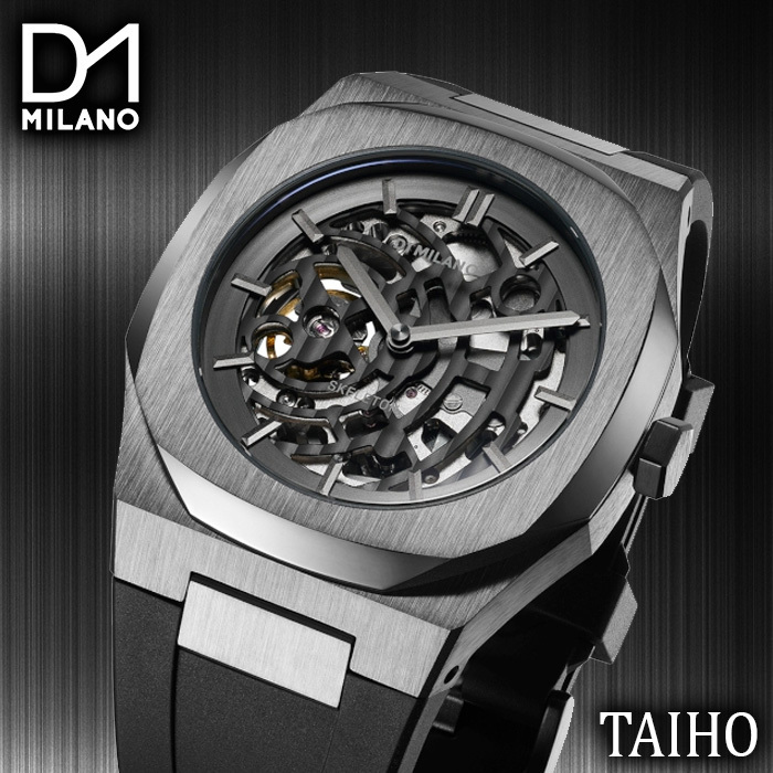 【未使用】新品 D1 MILANO ディーワンミラノ D1ミラノ 腕時計 メンズウォッチ スケルトン 機械式 自動巻き オートマティック ラバーバンド アナログの落札情報詳細 - ヤフオク落札 ...
