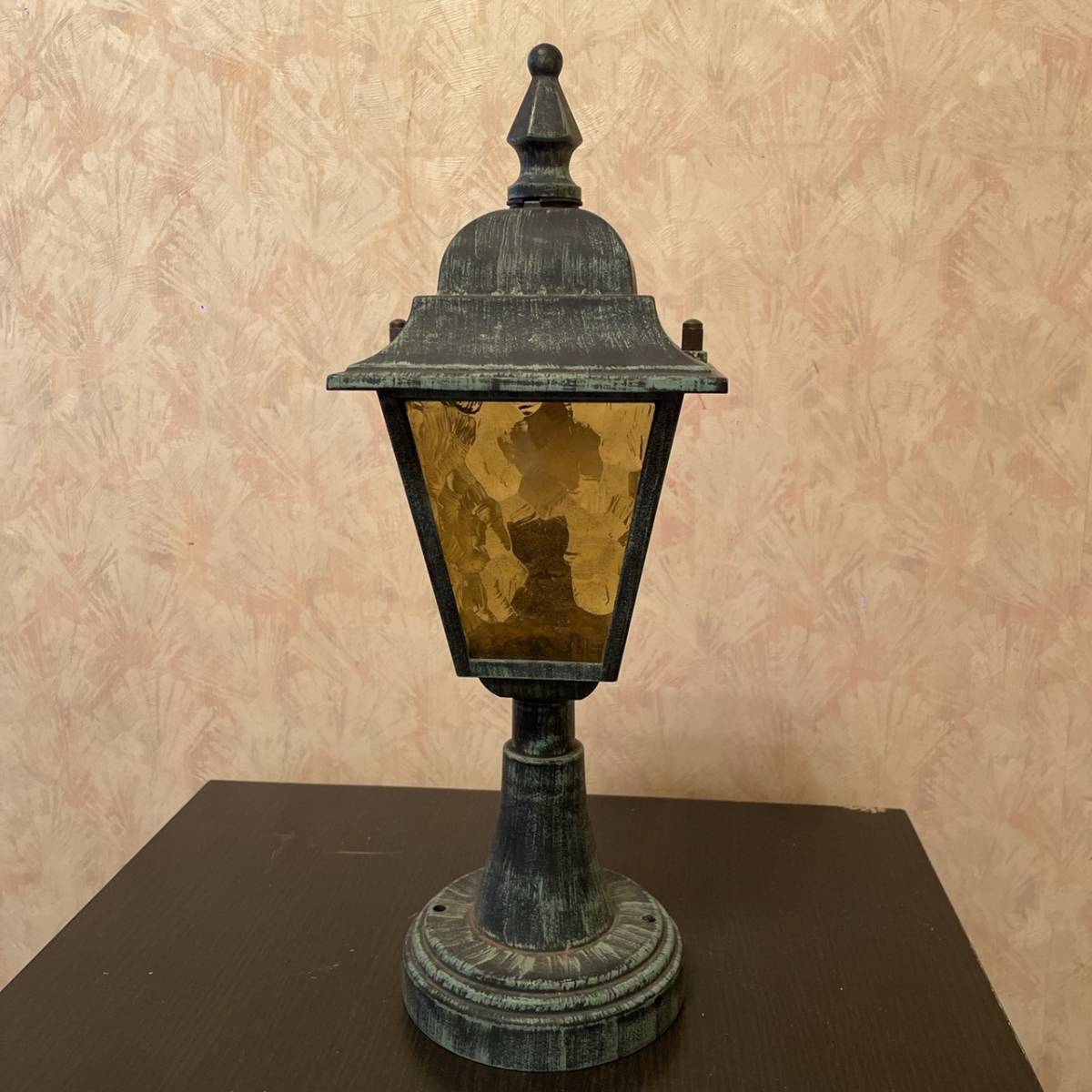 【やや傷や汚れあり】K04 T2295 照明 レトロ アンティーク MADE IN ITALY イタリア製 ライト 置き型 ランプ ...