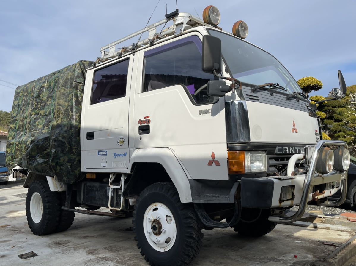 【やや傷や汚れあり】ダブルキャブ 高床4WD 4x4 オフロード キャンター パートタイム 四駆 クロカン4WD 軍用車 迷彩 サバイバル オフ車 トライアルの落札情報詳細 - Yahoo ...