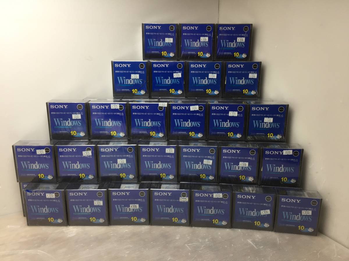 【未使用】★未使用品 SONY MFD-2HD★DOS/V フォーマット済 フロッピー 10枚入り×100点 計1000枚 Windows 2HD【未開封品/現状品】の落札情報詳細 ...