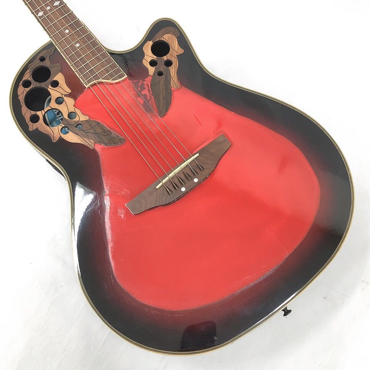 【やや傷や汚れあり】動作品 Ovation/オベーション Celebrity Deluxe CS247 エレアコギター ソフトケース付き R尼 ...