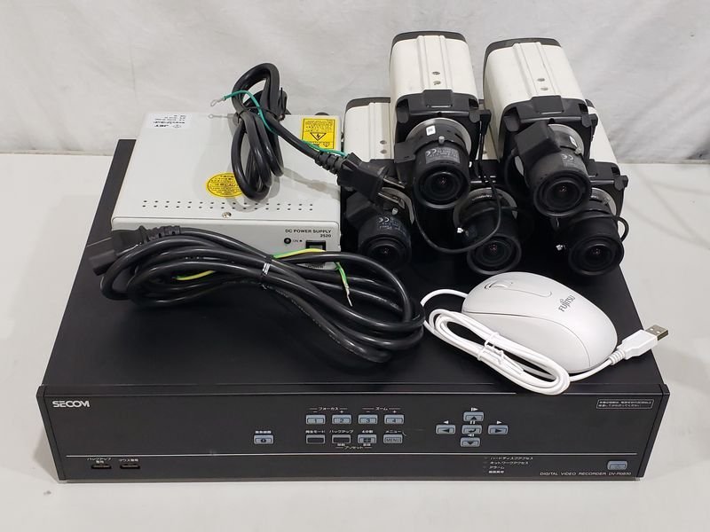 1740-4 セコム SECOM セット DV-R0830 屋内用 ドーム型カメラTC-R0830 3台 の落札情報詳細| ヤフオク落札価格 ...