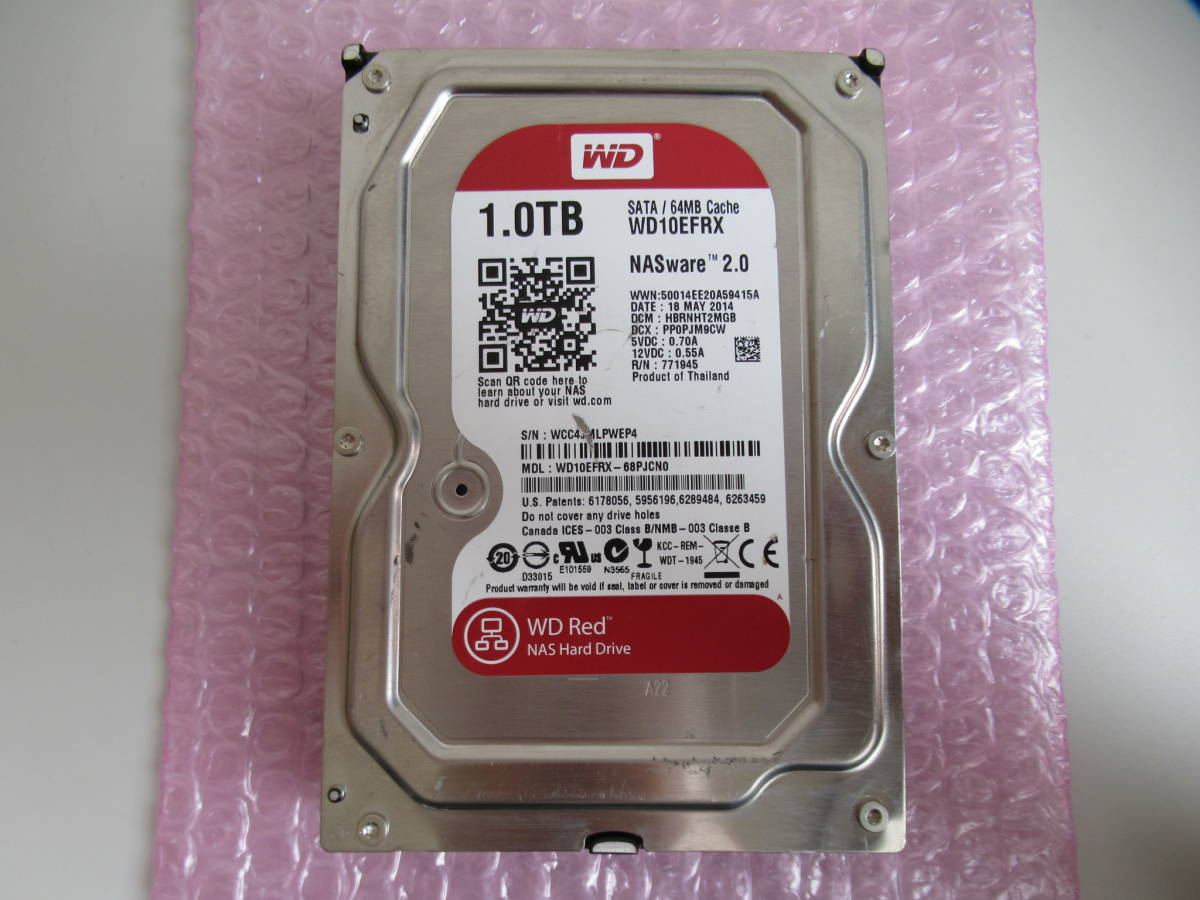 【やや傷や汚れあり】WESTERN DIGITAL WD10EFRX [1TB SATA600 IntelliPower] WD RED 難有 ...