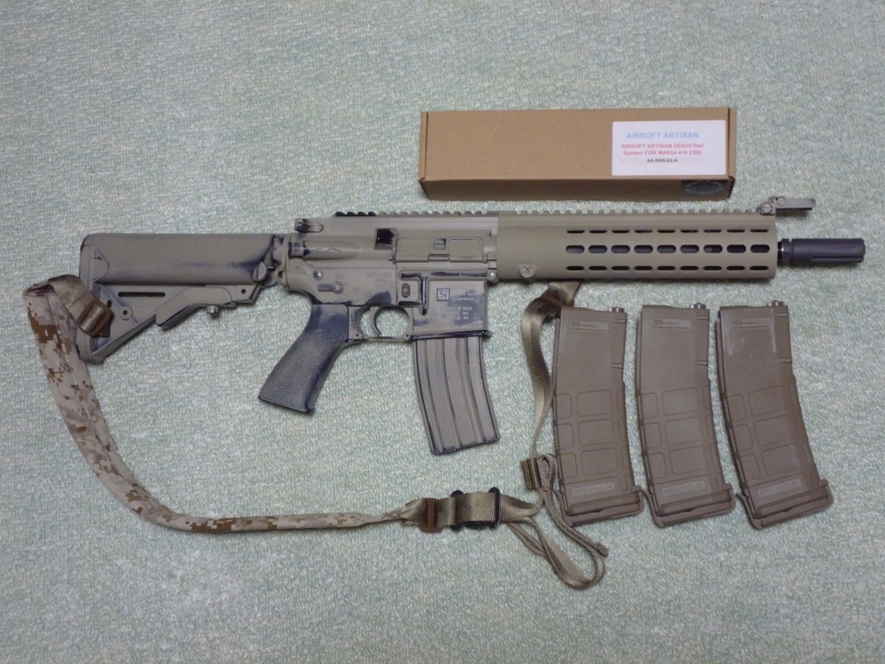 【やや傷や汚れあり】★東京マルイ 【 次世代 HK416 】Daniel Defenseタイプ HK416 MFR ハンドガード カスタム SEAL MARSOC DEVGRU 次世代 ...