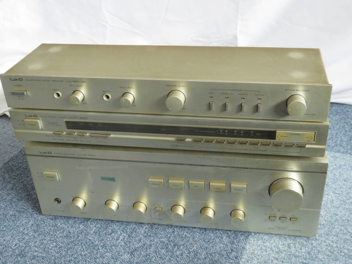 通電OK LO-D HMC-6500/FT-303/HA-505 ローディ ステレオマイクミキシングアンプ/ステレオチューナー/プリメインアンプ(W1965) の落札情報詳細| ヤフオク落札 ...