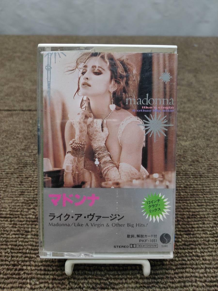 【やや傷や汚れあり】希少! 洋楽カセットテープ マドンナ ライク・ア・ヴァージン 12インチクラブ・ミックス Madonna 12306a00