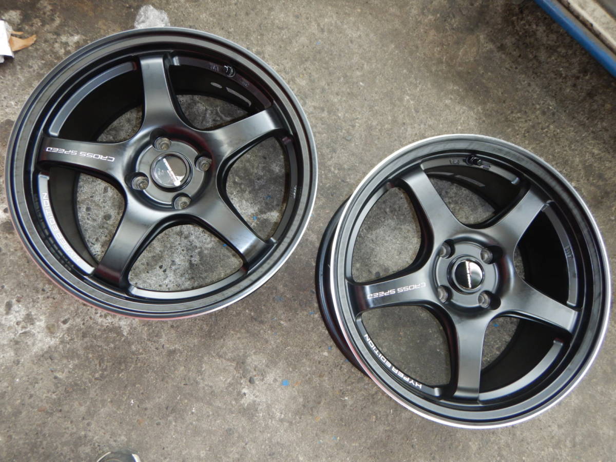 【やや傷や汚れあり】クロススピードCR5 16×7J +42 4H-100 4本セット ヴィッツ、ノート、フィットの落札情報詳細 - ヤフオク落札価格検索 オークフリー