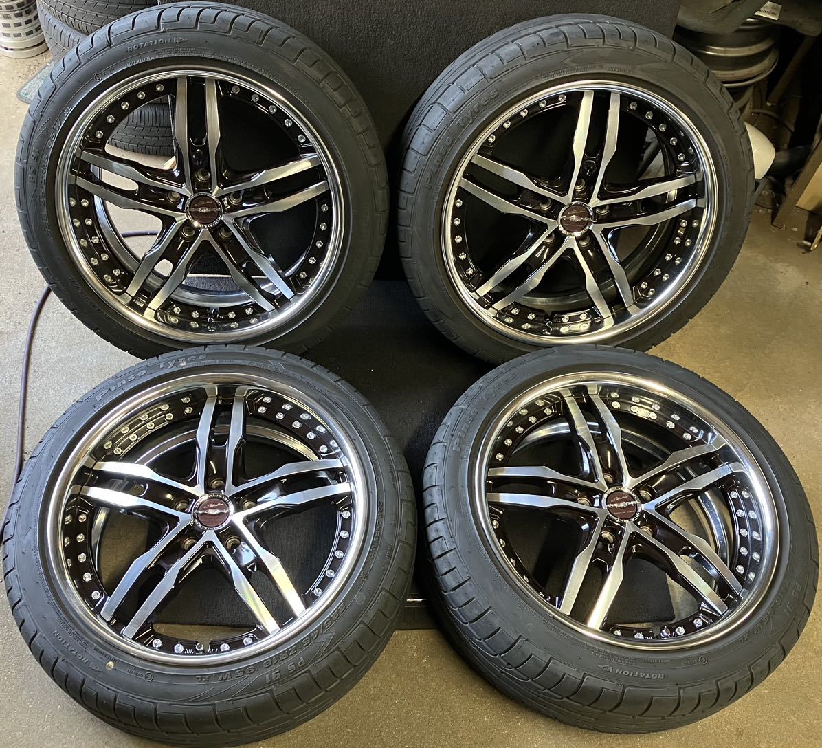 9-3019 AME SHALLEN シャレン AX 15in☆100-4穴☆即決 4本セット ENKEI製 の落札情報詳細| ヤフオク落札 ...