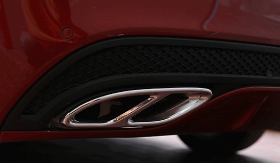 【未使用】ベンツ AMGルック 4本出しルック メッキ マフラー カバー W212 C207 A207 E250 E350 E400 E550 Eクラス クーペ カブリオレ ガーニッシュ の ...