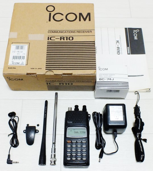 【やや傷や汚れあり】アイコム IC-R10 0.5～1300MHz オールモード受信可能 バンドスコープ搭載 の落札情報詳細| ヤフオク落札価格情報 オークフリー