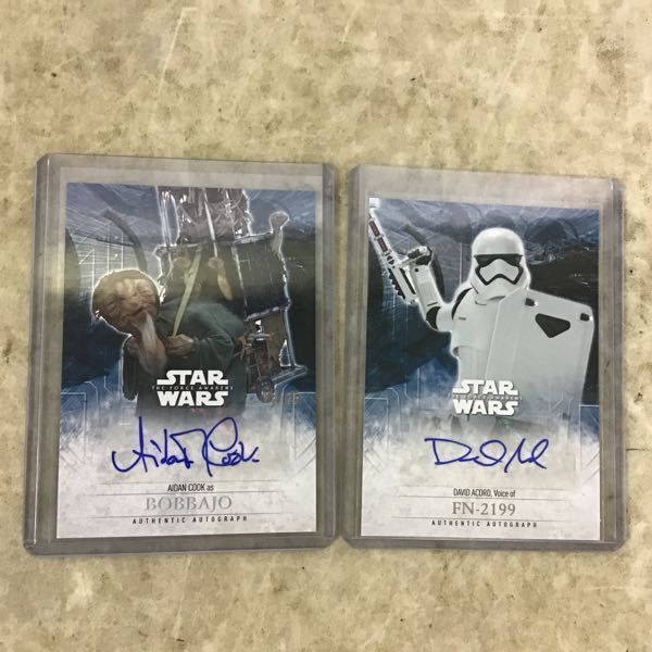 【全体的に状態が悪い】1円～ topps スターウォーズ DANTE BRIGGINS as STORMTROOPER、AIDAN COOK ...