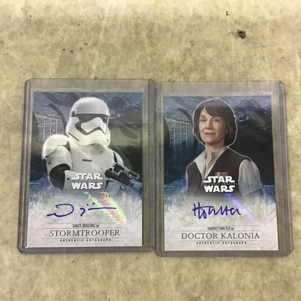 【全体的に状態が悪い】1円～ topps スターウォーズ DANTE BRIGGINS as STORMTROOPER、AIDAN COOK ...