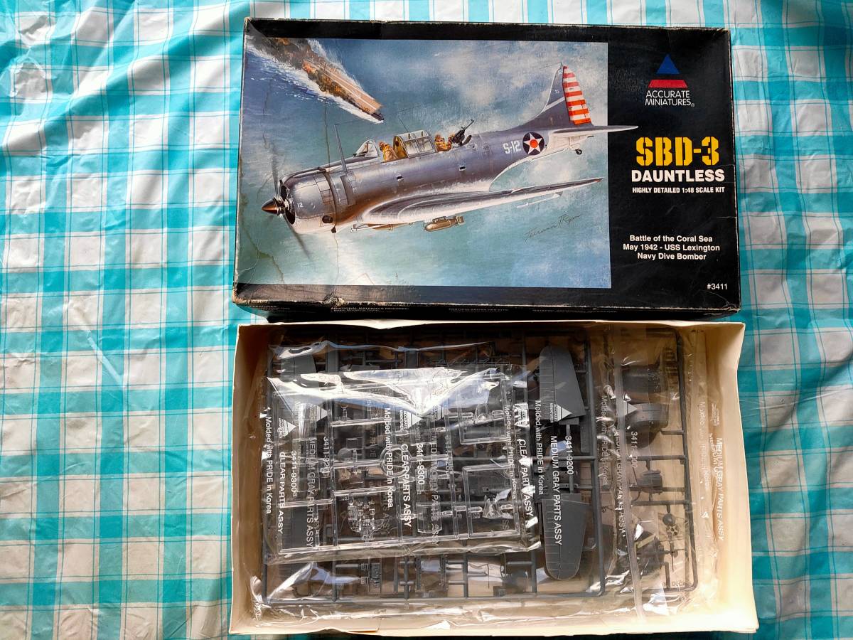 【傷や汚れあり】♪♪未組立品 アキュレイト 1/48 SBD-3 ドーントレス♪♪の落札情報詳細 - ヤフオク落札価格情報 オークフリー