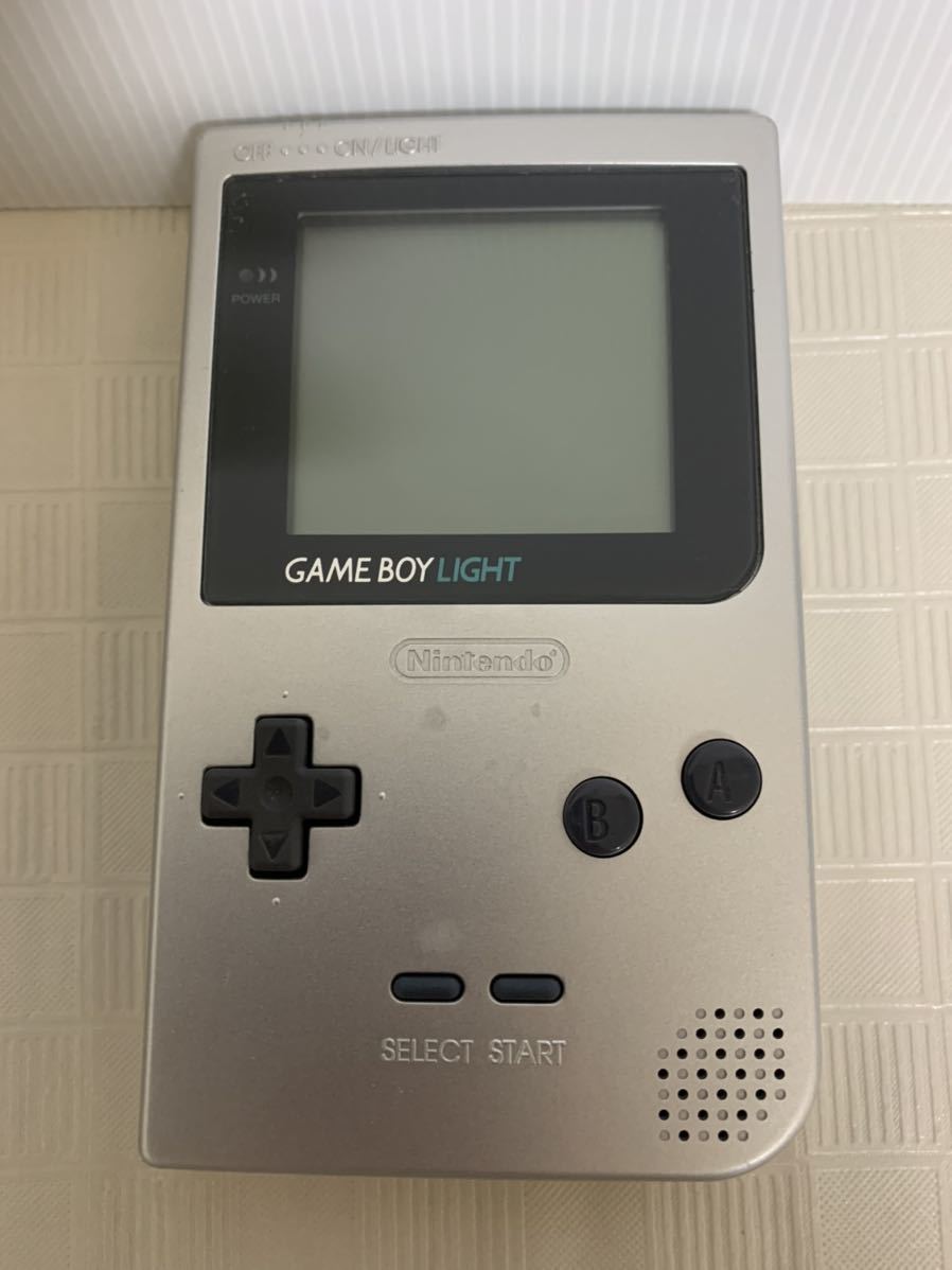 【傷や汚れあり】Nintendo GAMEBOY LIGHT MGB-101/任天堂 ニンテンドー ゲームボーイライト/本体のみ/シルバー/軽く動作確認/レトロ/小傷等の落札情報詳細 ...