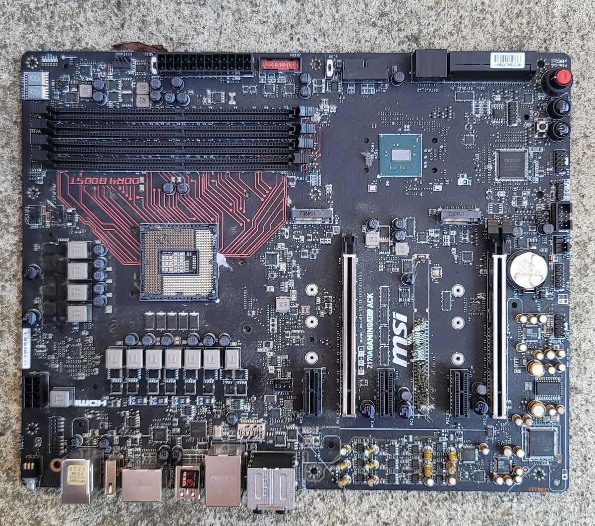 【全体的に状態が悪い】マザーボード AUDIO BOOST3 GAMING LAN MSi Z170AGAAMING M9 ACK IWCH ...