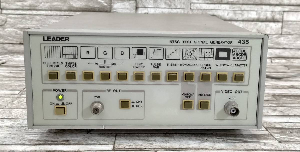 【傷や汚れあり】★☆LEADER リーダー 435 NTSC TEST SIGNAL GENERATOR☆★の落札情報詳細 - Yahoo ...