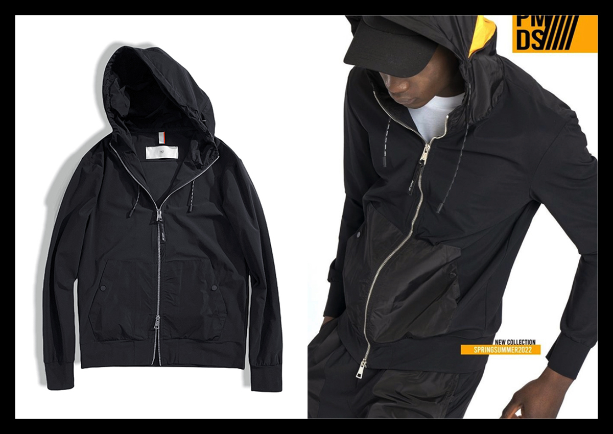 【未使用】定価3.6万 PMDS PREMIUM MOOD DENIM SUPERIOR 2022SS春夏新作！ハイパーストレッチジップアップパーカー ブルゾン P.M.D.S. イタリア製 ...