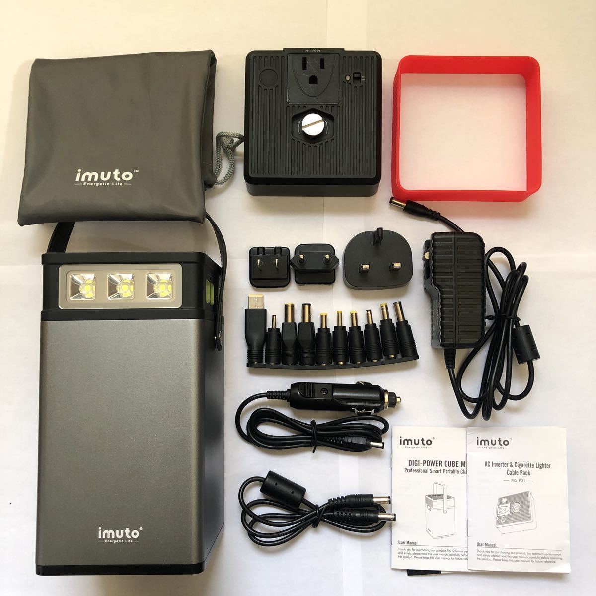 【やや傷や汚れあり】1円〜☆中古品☆imuto M10 ポータブル電源 大容量100500mAh リチウムイオン電池を採用 の落札情報詳細 ...