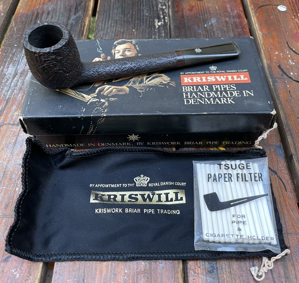 【傷や汚れあり】Kriswill handmade in Denmark パイプ 喫煙具 20ミリ？19ミリ？ danish clipper ...
