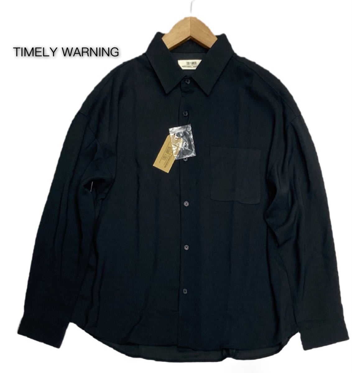 【未使用】TIMELY WARNING★タイムリーワーニング★（M）オーバーサイズ ドレス シャツ/黒 未使用の落札情報詳細 - ヤフオク落札価格検索 オークフリー