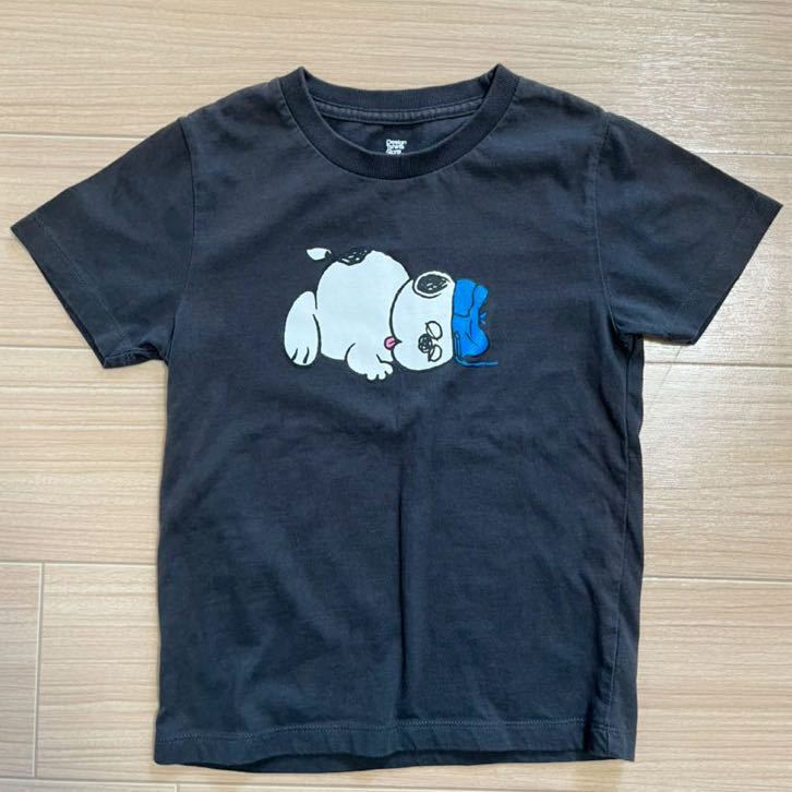 【やや傷や汚れあり】スヌーピー オラフ Tシャツ PEANUTS 黒 Design Tshirts Store Graniph グラニフ ...