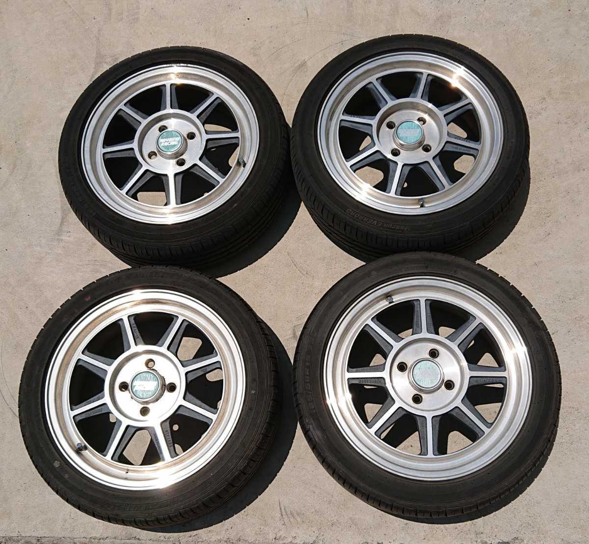 【やや傷や汚れあり】ハヤシレーシング 15インチ/5.5JJ オフセット45(タイヤ付)4本セット!!の落札情報詳細 - ヤフオク落札価格検索 ...