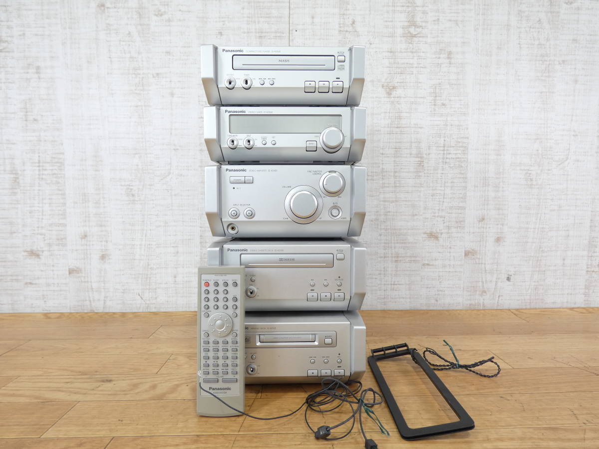 【やや傷や汚れあり】Panasonic パナソニック SA-PM700MD MDステレオシステム CD/MD/カセットコンポ 0620A の ...