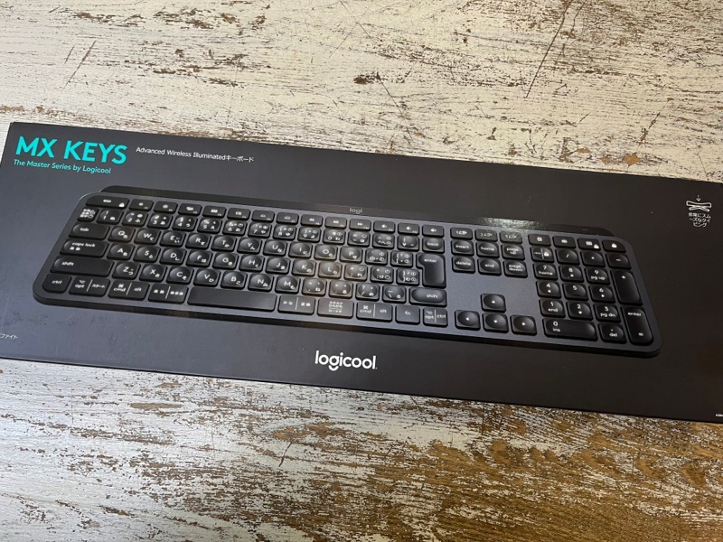 【目立った傷や汚れなし】☆logicool/ロジクール MX KEYS KX800 Advanced Wireless Illuminatedキーボード ブラック Bluetooth USB ...