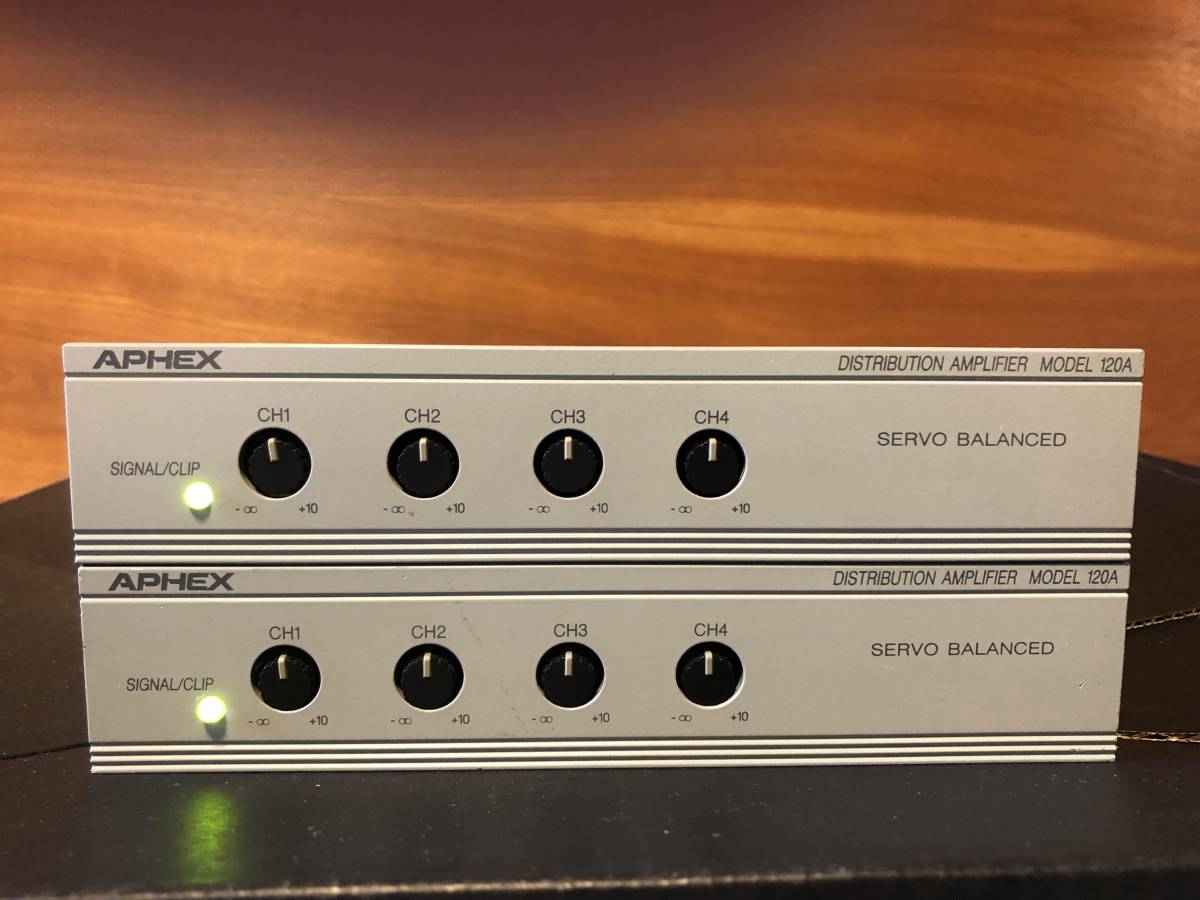 【やや傷や汚れあり】APHEX MODEL 120A Distribution Amplifier 2台 音声分配器 スプリッター の落札情報 ...