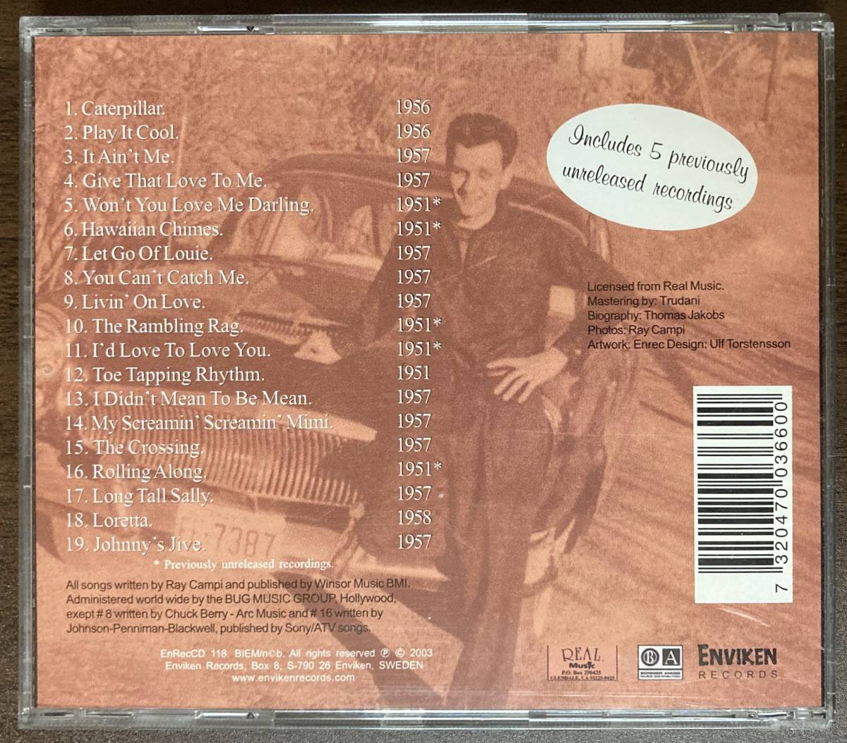 【傷や汚れあり】Ray Campi & The Snappers The Road To Rockabilly 1951-1958 輸入盤CD ...