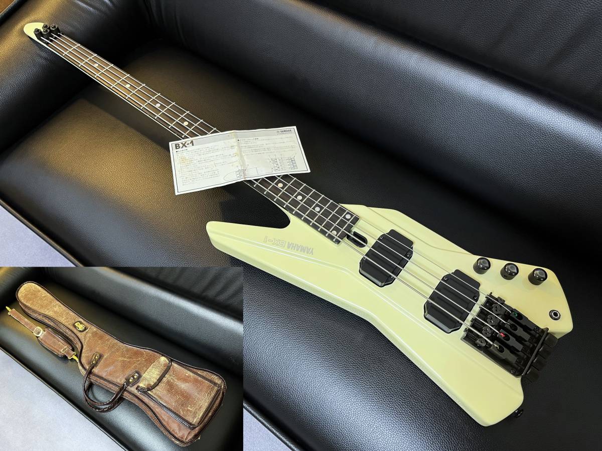 【目立った傷や汚れなし】★YAMAHA BX-1 クリーミーホワイト 軽量ヘッドレスベース 純正レザーケース付 超美品・希少！★の落札情報詳細 - Yahoo!オークション落札価格検索 オークフリー