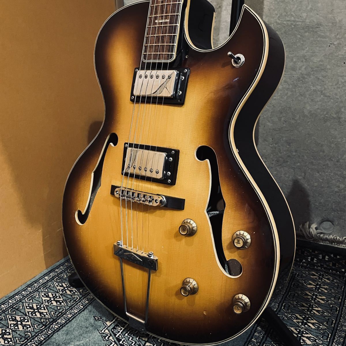 【全体的に状態が悪い】Guyatone SG-45 フルアコ ジャパン ヴィンテージ 検)Gibson HISTORY TOKAI グヤトーン ...