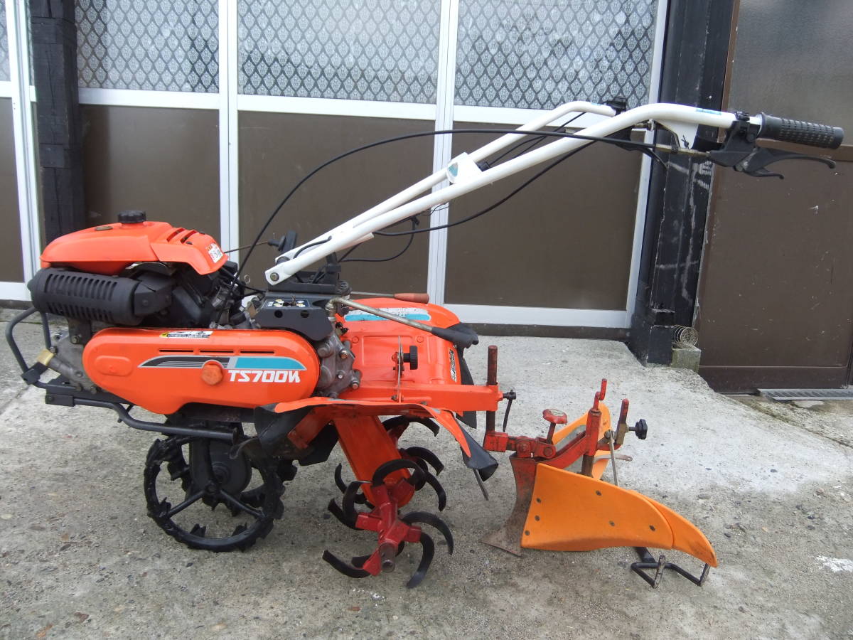 【傷や汚れあり】管理機 耕運機 クボタ TS700 正転 逆転 馬力6.2ps ゴムラグ2輪 安定 畝立付き 手軽な耕運機で週末の家庭菜園をはじめてみませんか！の落札情報詳細 - ヤフオク落札 ...