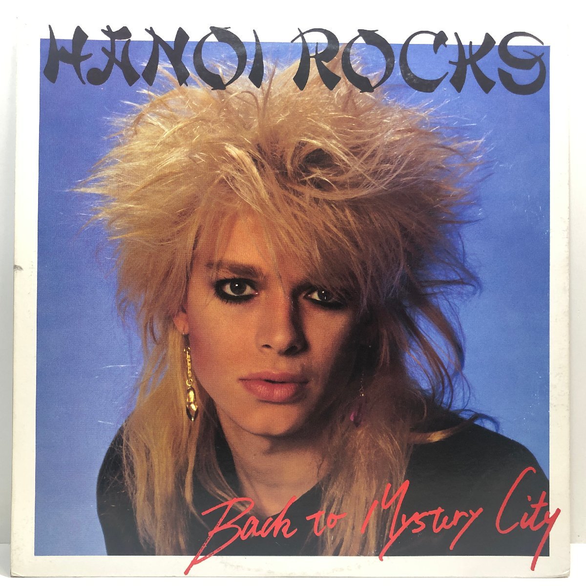 【やや傷や汚れあり】LP HR/HM/HANOI ROCKS/TWO STEPS FROM THE MOVE/MERCURY 25PP-137/国内84年ORIG OBI/帯 準美/ハノイ ...