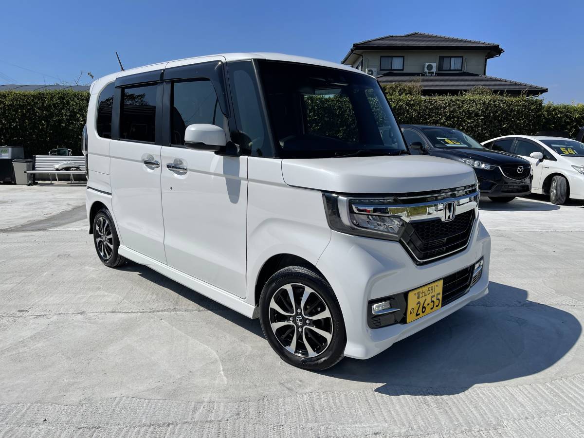 【走行距離 23,000 km】平成30年式 NBOX カスタム GLホンダセンシング JF3 左側電動スライドドア 純正ナビ バックモニター 実走行 23000km 車検R6年9月まで の ...