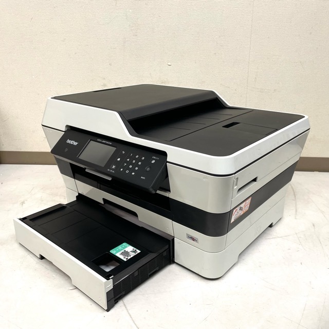 【傷や汚れあり】2016年製 brother ブラザー MFC-J6973CDW PRIVIO プリビオ A3フル対応&両面同時スキャン機能 インクジェット複合機 ファクス付モデル K8524 ...