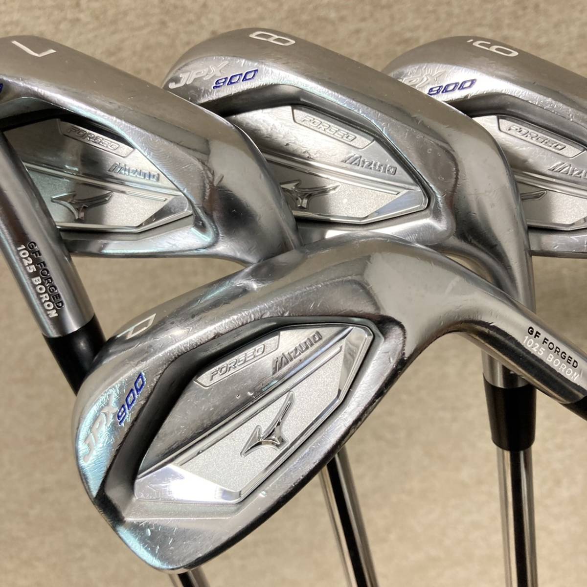 【傷や汚れあり】MIZUNO ミズノ JPX900 FORGED アイアンセット 5.7.8.9.P 5本セット Flex-S N.S.PRO950GH GF FORGED 1025 ...