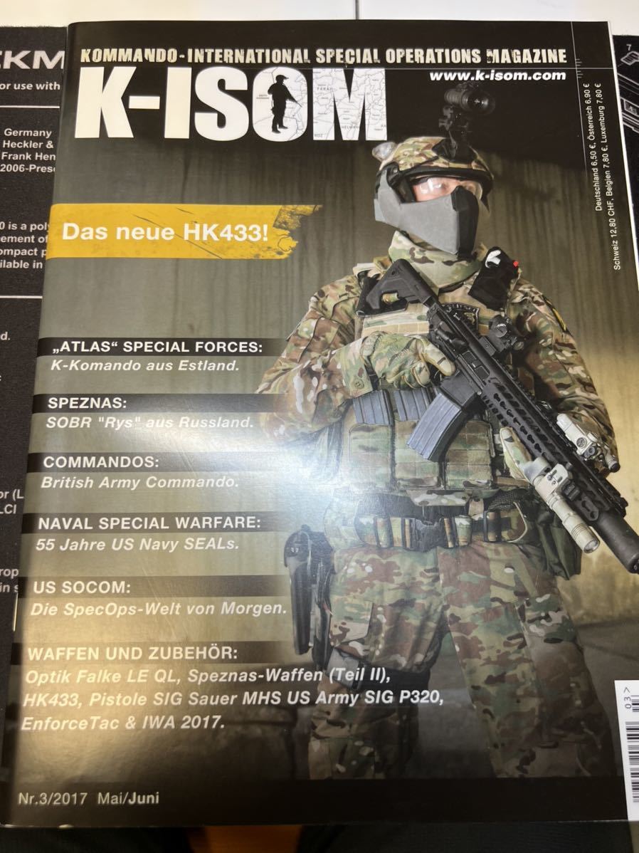 【目立った傷や汚れなし】K-lSOM 欧州LE 特殊部隊写真集雑誌 ドイツ警察 SOBR HK433など(G36 hk H&K mp5 416 ...